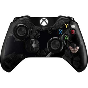 skinit decal gaming skin compatible with xbox one controller - officially licensed warner bros batman in black design