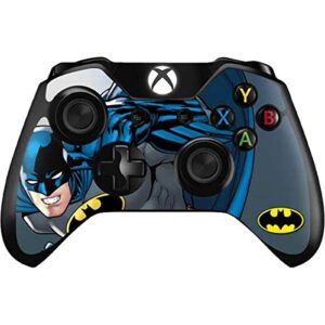 skinit decal gaming skin compatible with xbox one controller - officially licensed warner bros batman ready for action design