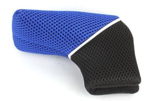 craftsman golf blade putter head cover black blue mesh for scotty cameron ping callaway odyssey etc. (black & blue)