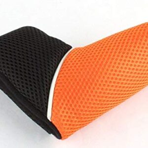 Craftsman Golf Blade Putter Head Cover Black Orange/Blue Mesh for Scotty Ping Callaway Odyssey Etc. (Black & Orange)