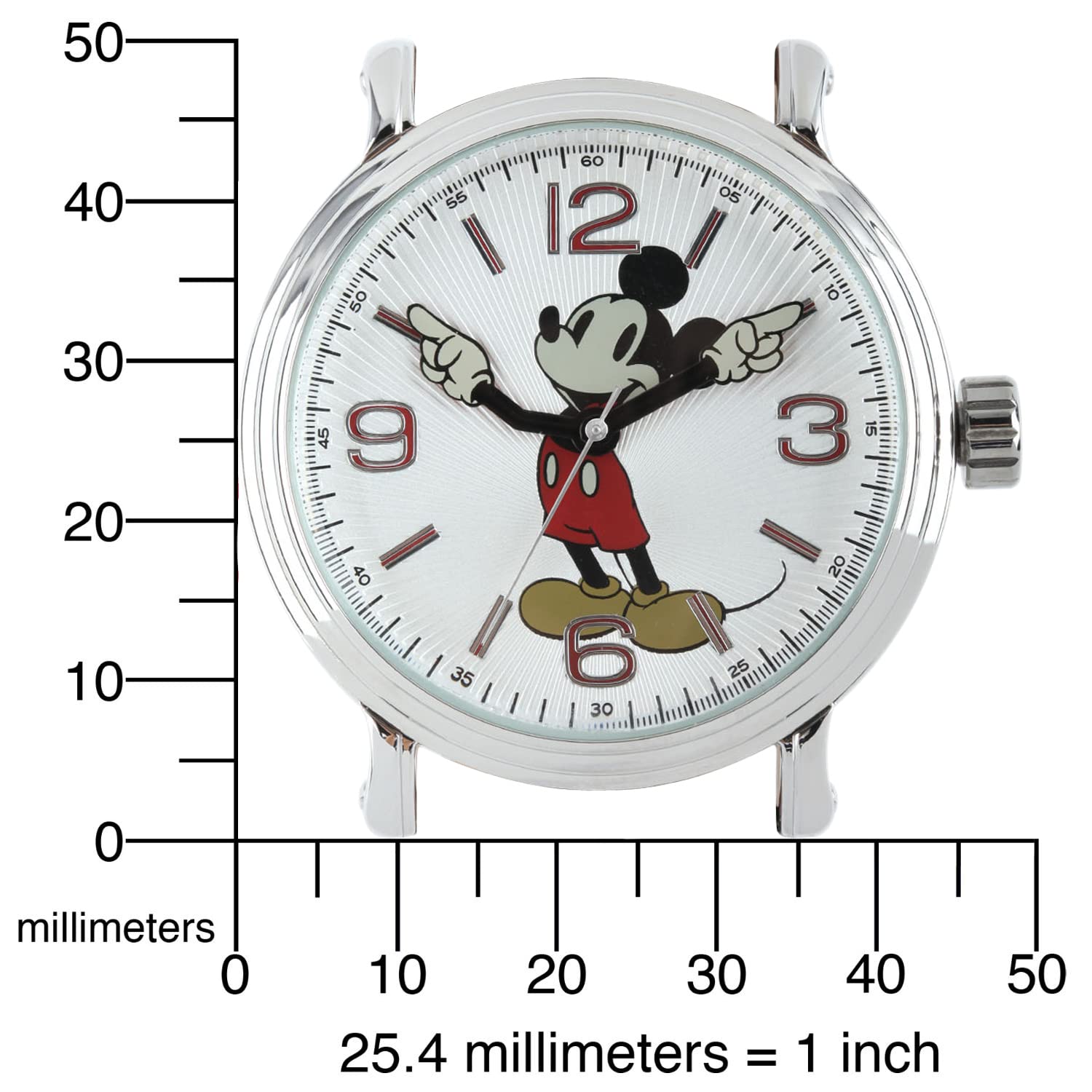 Disney Mickey Mouse Adult Vintage Articulating Hands Analog Quartz Watch