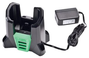 msa 10092233 charger cradle assembly with corded power supply for altair 4x multi-gas detectors, color: black and green, keep detector charged and ready