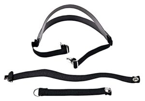 msa 480234 cradle suspension head harness assembly for comfo classic series half-mask respirators, holds reusable gas masks securely in place, color: black