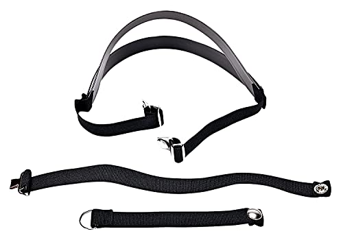 MSA 480234 Cradle Suspension Head Harness Assembly for Comfo Classic Series Half-Mask Respirators, Holds Reusable Gas Masks Securely in Place, Color: Black