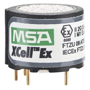 msa 10106722 combustible gas sensor kit for altair 5x multi-gas detector, xcell exsensor measures o2, co, h2s, so2, and no2, portable gas monitor accessory