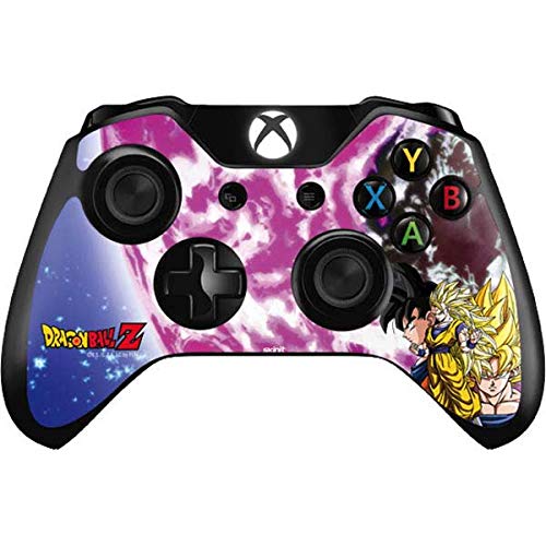 Skinit Decal Gaming Skin compatible with Xbox One Controller - Officially Licensed Dragon Ball Z Dragon Ball Z Goku Forms Design