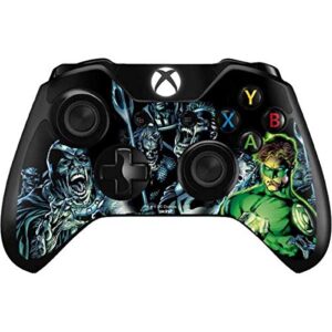 skinit decal gaming skin compatible with xbox one controller - officially licensed warner bros green lantern and villains design