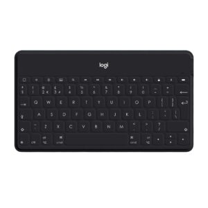 logitech keys-to-go super-slim and super-light bluetooth keyboard for iphone, ipad, mac and apple tv, including ipad air 5th gen (2022) - black