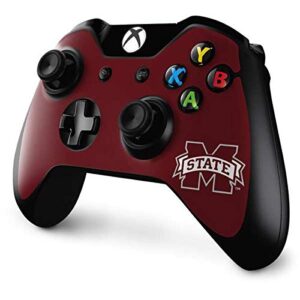 Skinit Decal Gaming Skin Compatible with Xbox One Controller - Officially Licensed College Mississippi State Logo Design