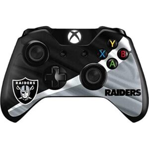 skinit decal gaming skin compatible with xbox one controller - officially licensed nfl las vegas raiders design