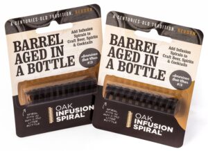 2 pack - barrel aged in a bottle oak infusion spiral. barrel age your whiskey