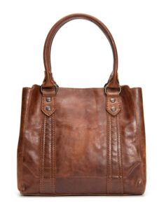 frye melissa tote, cognac, one size