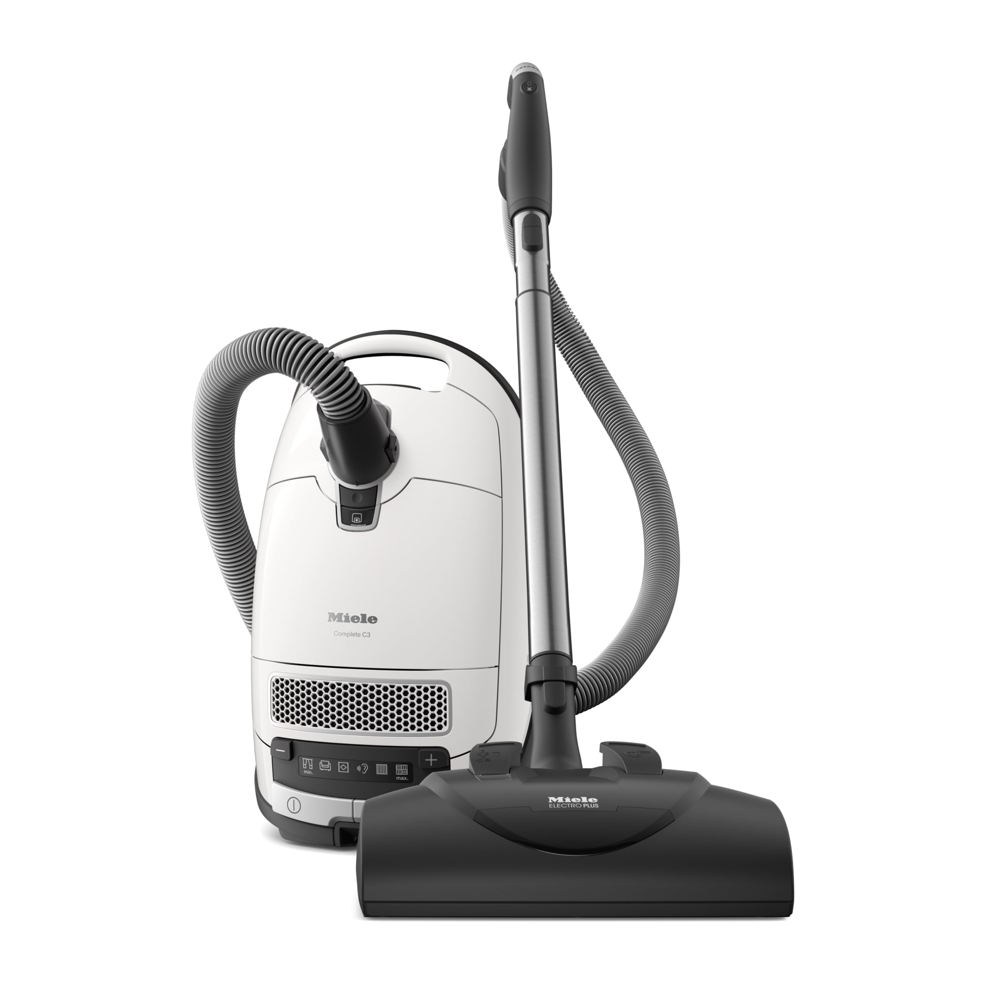 Miele Complete C3 Cat and Dog Powerline Vacuum Cleaner for Removing Pet Hair, in Lotus White