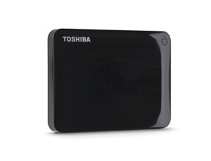 toshiba canvio connect ii 1tb portable hard drive, black (hdtc810xk3a1)