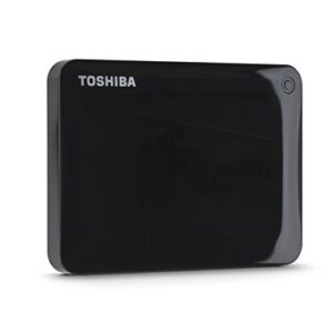 Toshiba Canvio Connect II 1TB Portable Hard Drive, Black (HDTC810XK3A1)