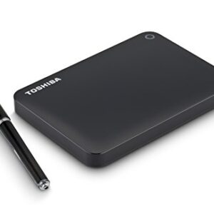 Toshiba Canvio Connect II 1TB Portable Hard Drive, Black (HDTC810XK3A1)