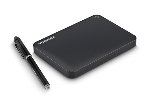 Toshiba Canvio Connect II 1TB Portable Hard Drive, Black (HDTC810XK3A1)