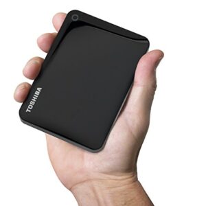 Toshiba Canvio Connect II 1TB Portable Hard Drive, Black (HDTC810XK3A1)