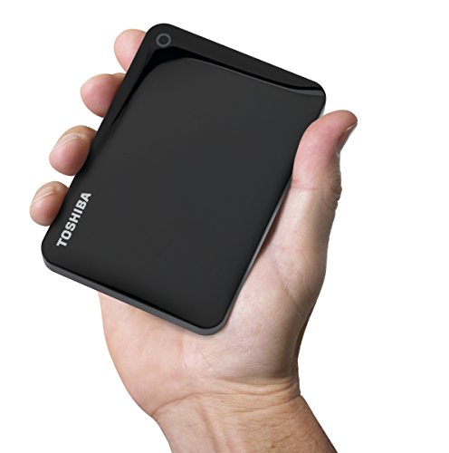 Toshiba Canvio Connect II 1TB Portable Hard Drive, Black (HDTC810XK3A1)