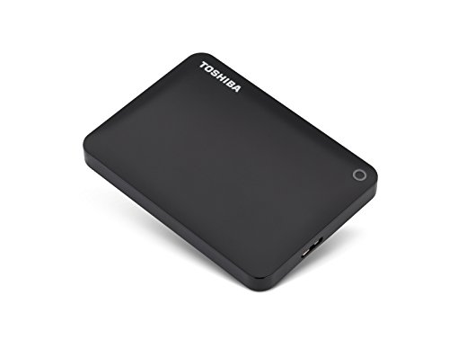 Toshiba Canvio Connect II 1TB Portable Hard Drive, Black (HDTC810XK3A1)