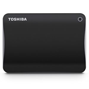 Toshiba Canvio Connect II 1TB Portable Hard Drive, Black (HDTC810XK3A1)