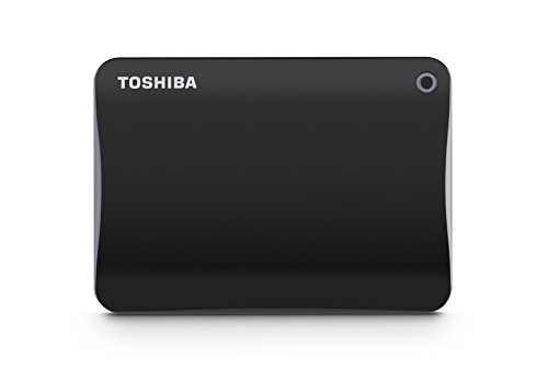 Toshiba Canvio Connect II 1TB Portable Hard Drive, Black (HDTC810XK3A1)