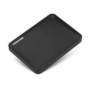 Toshiba Canvio Connect II 1TB Portable Hard Drive, Black (HDTC810XK3A1)