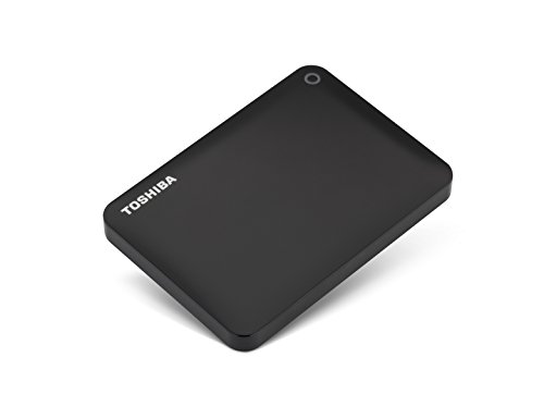 Toshiba Canvio Connect II 1TB Portable Hard Drive, Black (HDTC810XK3A1)