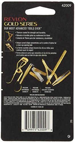 Revlon Gold Series Eyelash Curler, Titanium Coated for Maximum Durability