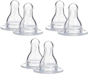 dr. brown's silicone nipple - level 1 - 6 pk