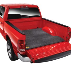 bedrug classic bed mat | fits 2015 - 2024 ford f-150 67.1 bed (includes 22 - 23 lightning (models w/ spray-in or no bed liner), charcoal grey | bmq15scs