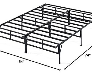 ZINUS SmartBase Compack Mattress Foundation, 14 Inch Metal Bed Frame, No Box Spring Needed, Sturdy Steel Slat Support, Full