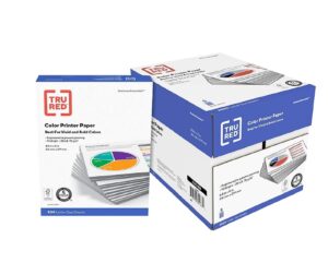 staples multi-purpose inkjet and laser printer paper, copy and fax, 8.5" w x 11" l, letter size, 96 bright white, 20 lb. density, 2500 sheets 5-ream case (1147484)