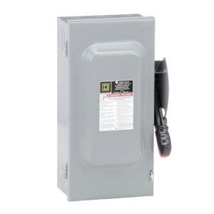 square d by schneider electric square d - hu362 heavy duty safety switch, non-fusible, 60-amp, 600v, 3-pole, indoor