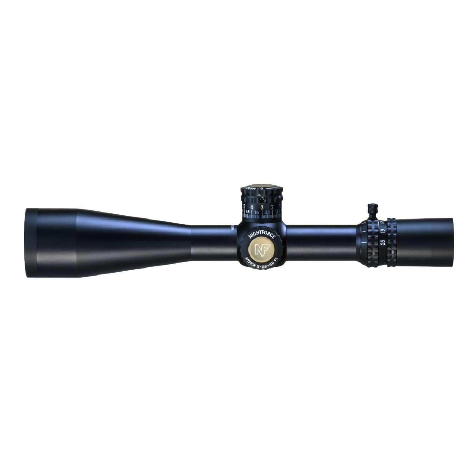 NIGHTFORCE ATACR 5-25x56mm First Focal Plane (F1/FFP) 34mm Tube Durable Precise Waterproof Fogproof Hunting Gun Scope, 1 Mil-Radian DigIllum PTL Mil-R Reticle