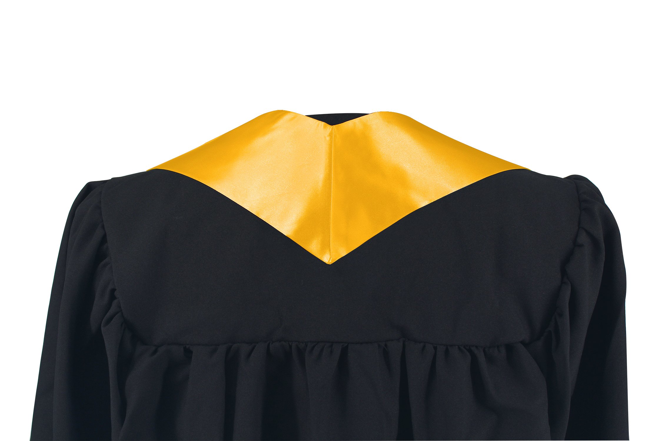 GraduationMall Unisex Adult Plain Graduation Stole 60" Gold