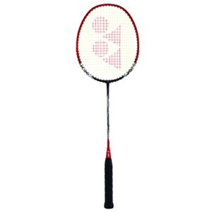 yonex nanoray 6000i g4 - u aluminium strung badminton racket with full racket cover (red) | for intermediate players | 92 grams | maximum string tension - 24lbs