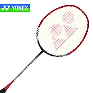 YONEX Nanoray 6000I G4 - U Aluminium Strung Badminton Racket with Full Racket Cover (Red) | for Intermediate Players | 92 Grams | Maximum String Tension - 24lbs