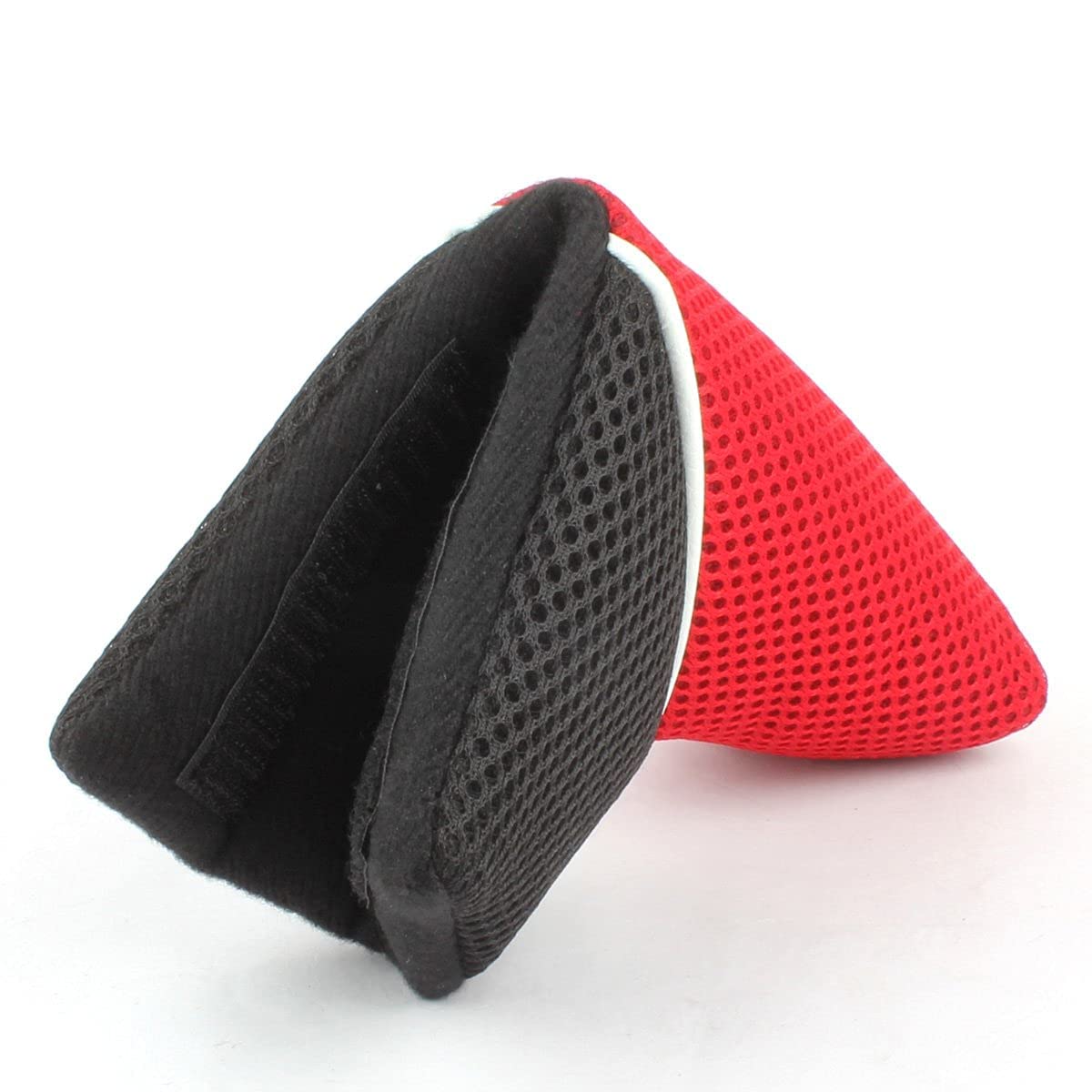 Craftsman Golf Blade Putter Head Cover Black Red Mesh Neoprene for Scotty Ping Callaway Taylormade Odyssey Etc. (Black & Red)