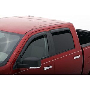 viogi fit 04-08 ford f-150 supercrew/crew cab 4pcs front + rear smoke sun/rain guard vent shade window visors