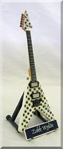 zakk wydle miniature guitar replica polka dots w/ name tag