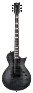 esp ltd ec-1000fm evertune electric guitar, see thru black