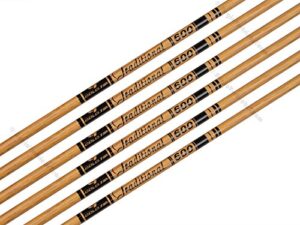 gold tip traditional shafts (pack of 12), brown, 400