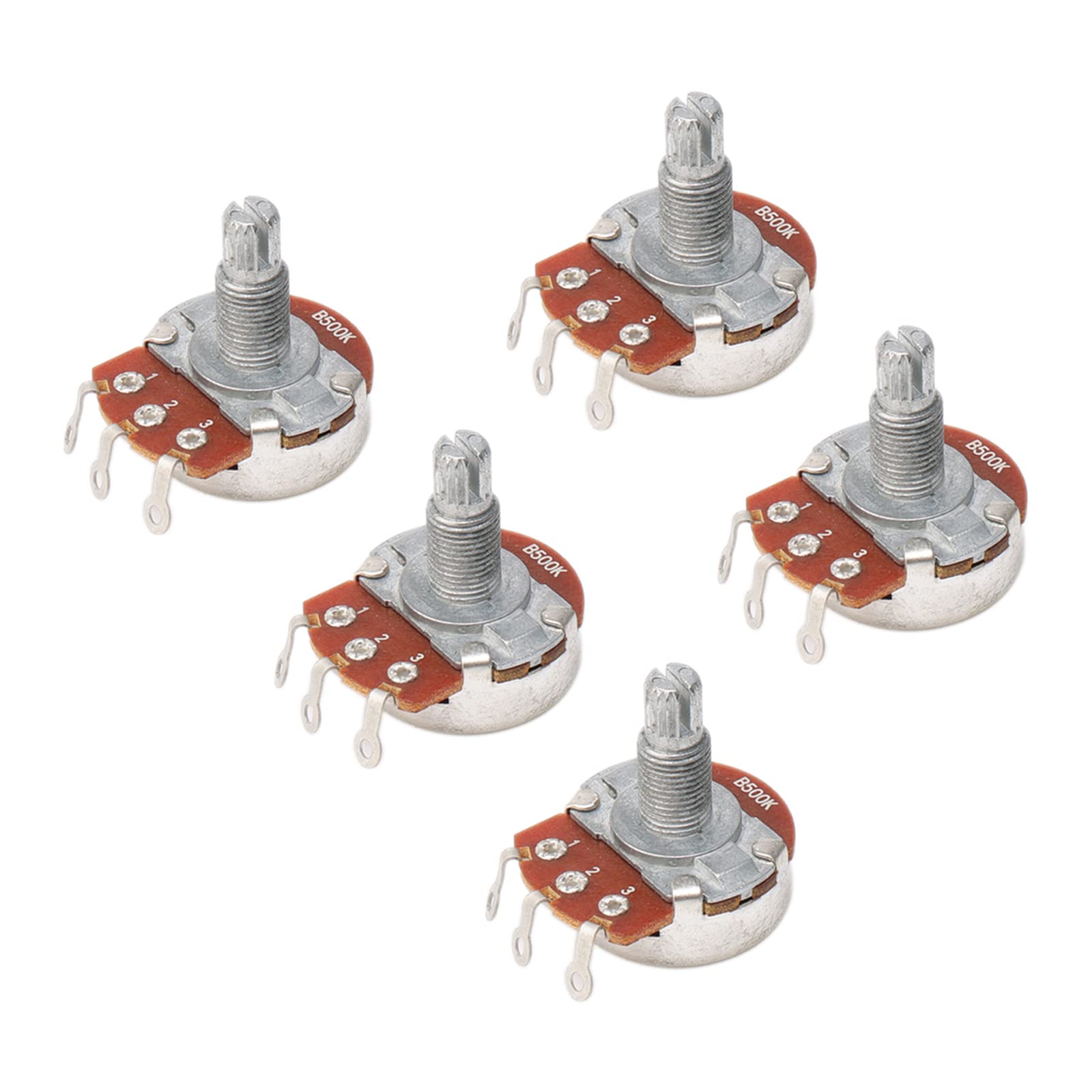 B500k OHM Big Control Pots Electric Bass Guitar Potentiometers Audio Tone Pot Pack of 5