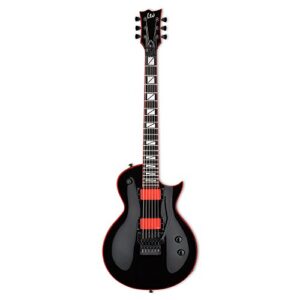 esp ltd gh-600 signature series gary holt electric guitar with case, black