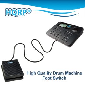 HQRP Foot Switch сompatible with Alesis SR-16 SR-18 Roland CR-1000 Drum Machine DP-2 Damper Sustain Pedal