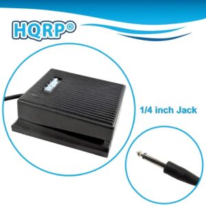 HQRP Foot Switch сompatible with Alesis SR-16 SR-18 Roland CR-1000 Drum Machine DP-2 Damper Sustain Pedal