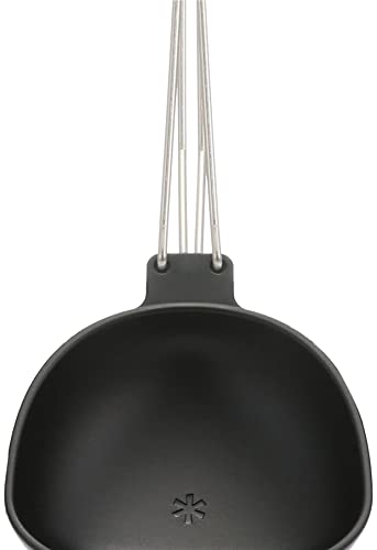 Snow Peak Folding Nylon Cooking Ladle for Camping/Hiking, Black