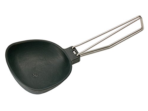 Snow Peak Folding Nylon Cooking Ladle for Camping/Hiking, Black