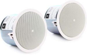 jbl professional control 26ct 6.5-inch ceiling loudspeaker transducer assemblies, with transformer taps, sold as pair, white